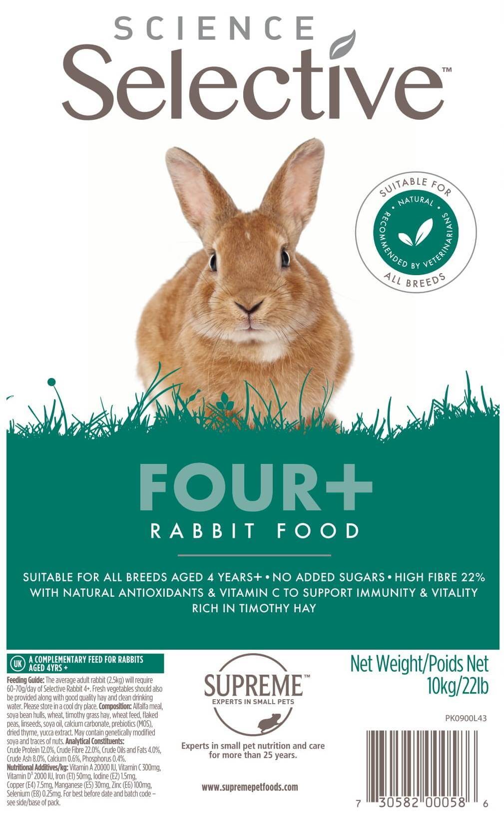 Supreme Science Selective Rabbit Mature 10 kg